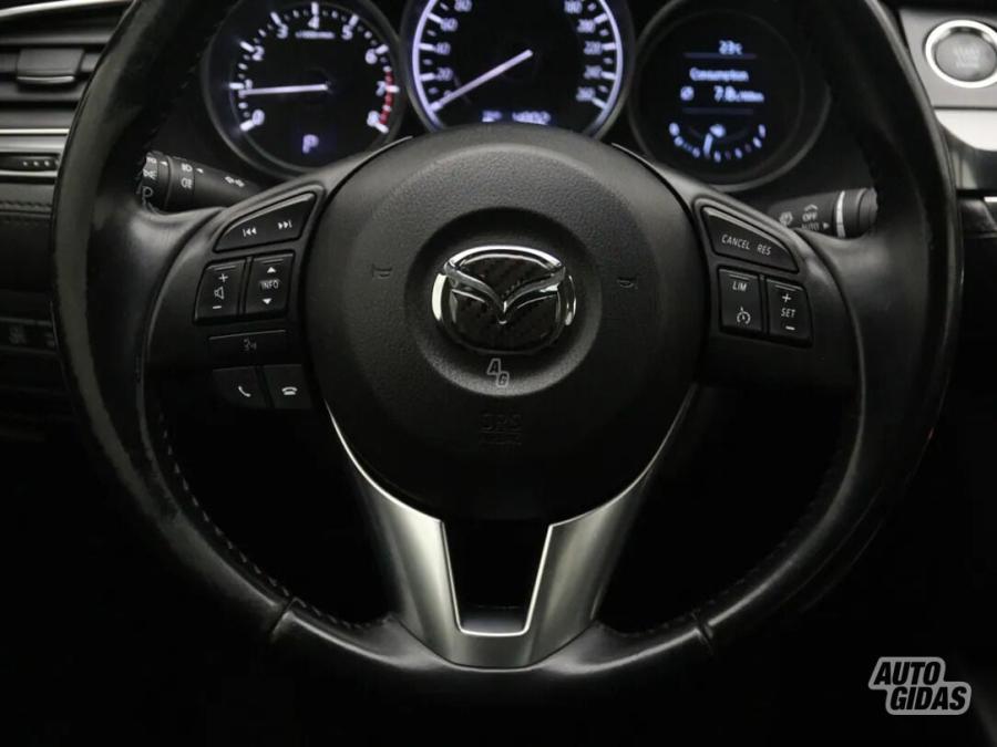 Pelēks Mazda 6 2015 Viļņa, ar dzinēja tilpumu 2.00 L un nobraukumu 148 tūkst. km par 12099 €, foto 19 vietnē AUTOMOTO.COM.LV