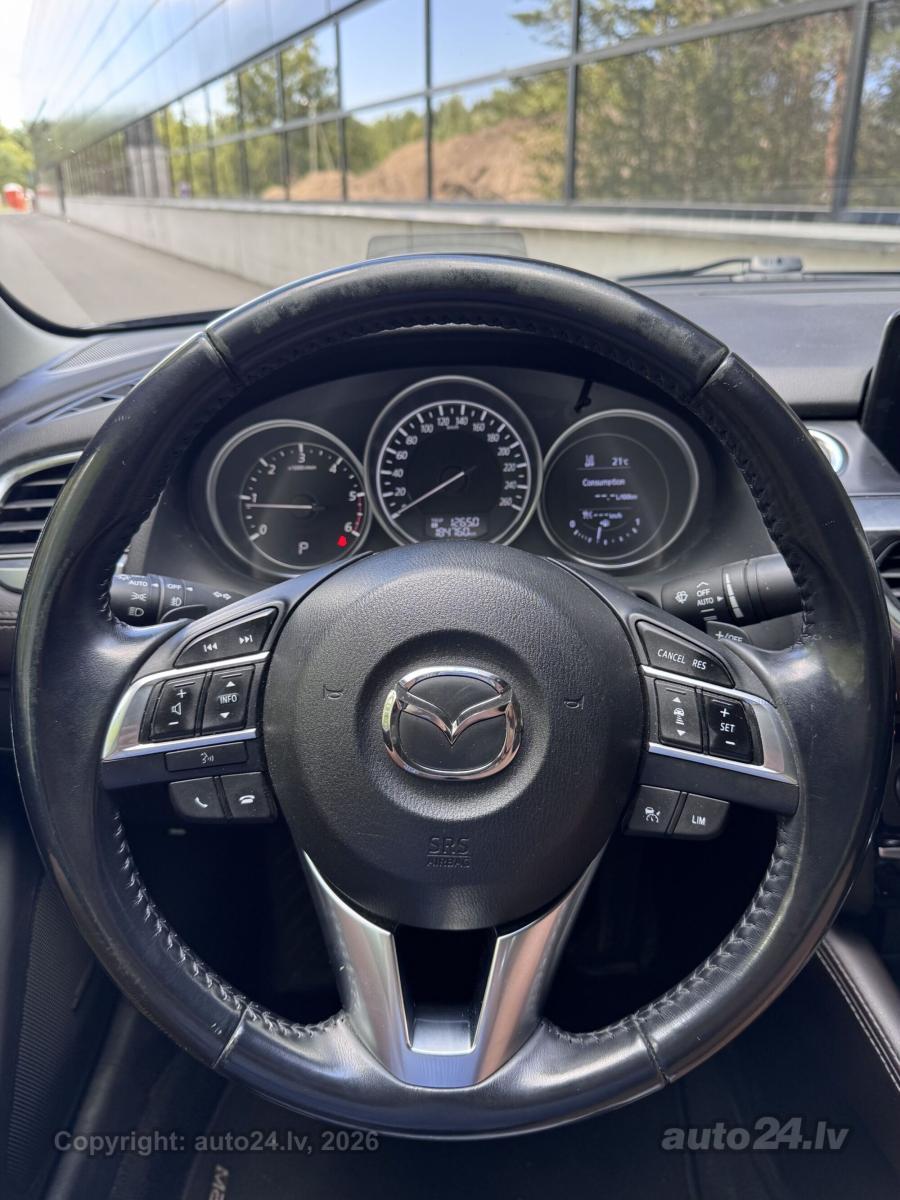 Pelēks Mazda 6 2016 Tallina, ar dzinēja tilpumu 2.20 L un nobraukumu 185 tūkst. km par 12300 €, foto 13 vietnē AUTOMOTO.COM.LV
