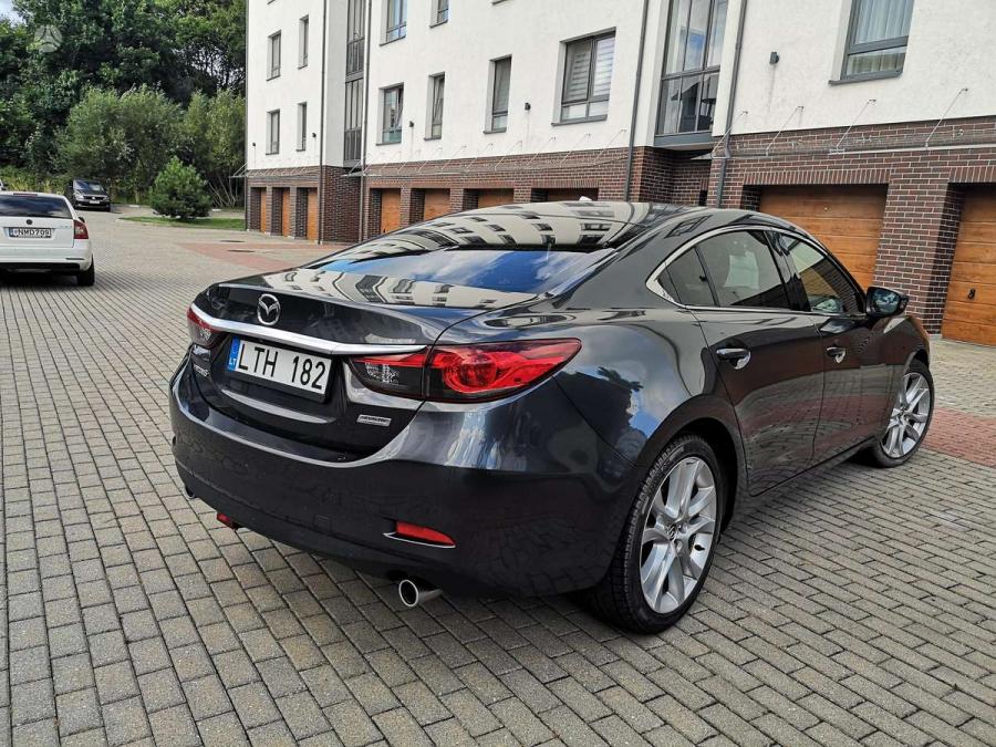 Pelēks Mazda 6 2016 Klaipėda, ar dzinēja tilpumu 2.50 L un nobraukumu 120 tūkst. km par 9900 €, foto 6 vietnē AUTOMOTO.COM.LV