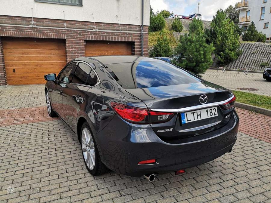 Pelēks Mazda 6 2016 Klaipėda, ar dzinēja tilpumu 2.50 L un nobraukumu 120 tūkst. km par 9900 €, foto 12 vietnē AUTOMOTO.COM.LV