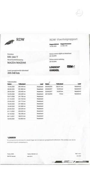 Pelēks Mazda 6 2016 Klaipėda, ar dzinēja tilpumu 2.19 L un nobraukumu 265 tūkst. km par 6450 €, foto 3 vietnē AUTOMOTO.COM.LV