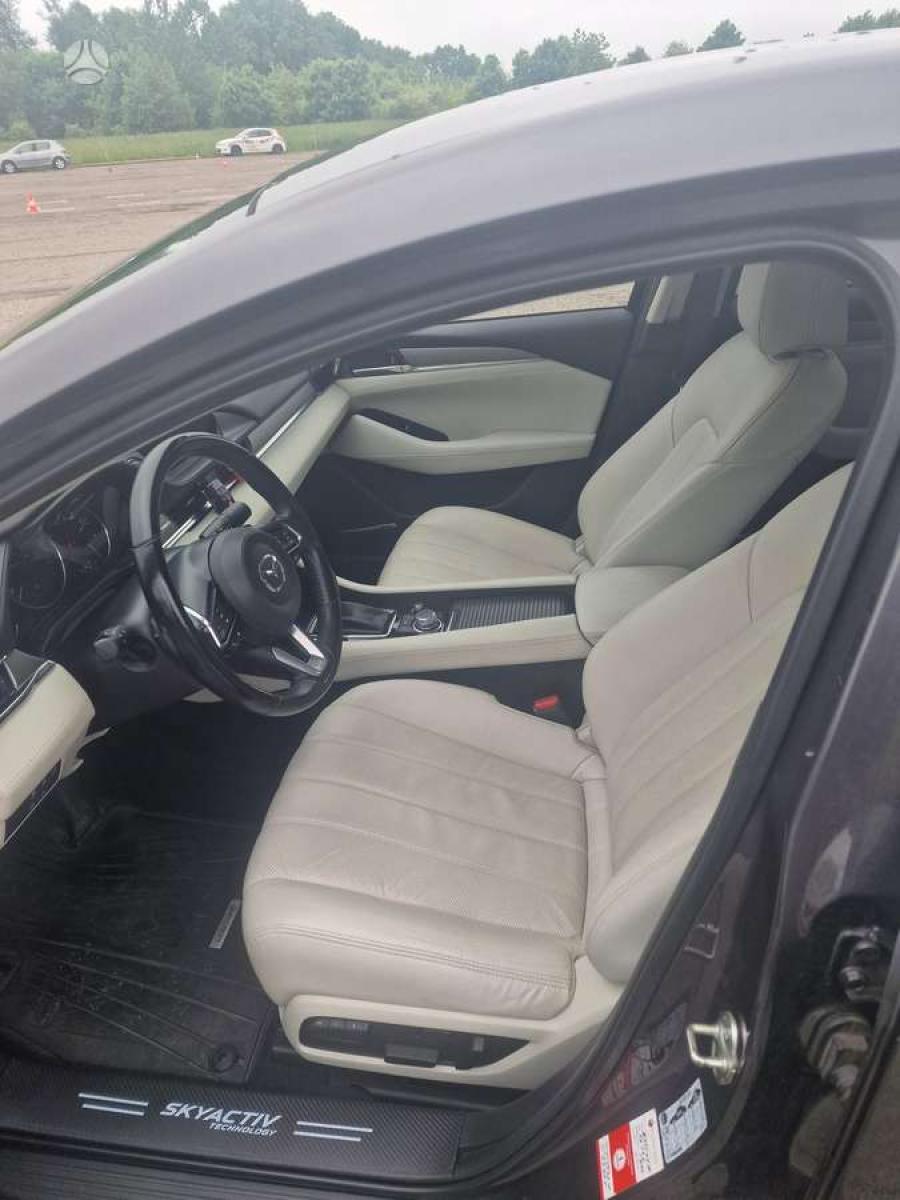 Grey Mazda 6 2018 in Klaipeda, with an engine capacity of 2.49 L and mileage of 98 thousand km for 18000 €, photo 7 on AUTOMOTO.COM.LV