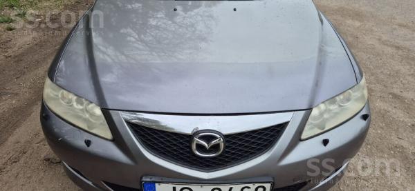 Pelēks Mazda 6 2004 Jēkabpils, ar dzinēja tilpumu 2.00 L un nobraukumu 260 tūkst. km par 800 €, foto 1 vietnē AUTOMOTO.COM.LV