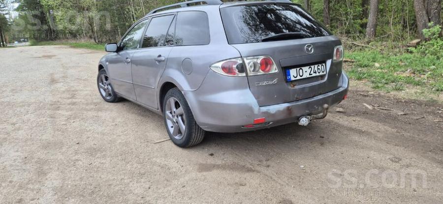 Pelēks Mazda 6 2004 Jēkabpils, ar dzinēja tilpumu 2.00 L un nobraukumu 260 tūkst. km par 800 €, foto 3 vietnē AUTOMOTO.COM.LV