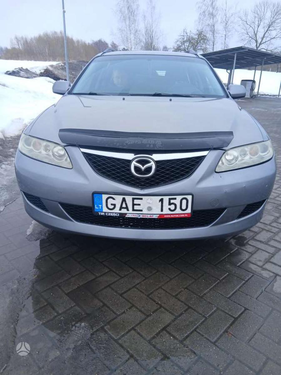 Серый Мазда 6 2004 в Электренай, объемом двигателя 2.00 л и пробегом 220 тыс. км за 1000 €, фото 3 на AUTOMOTO.COM.LV