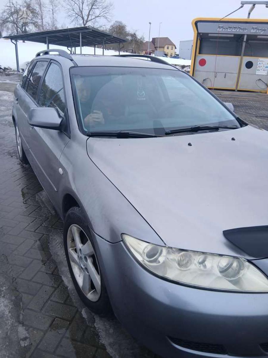 Серый Мазда 6 2004 в Электренай, объемом двигателя 2.00 л и пробегом 220 тыс. км за 1000 €, фото 4 на AUTOMOTO.COM.LV