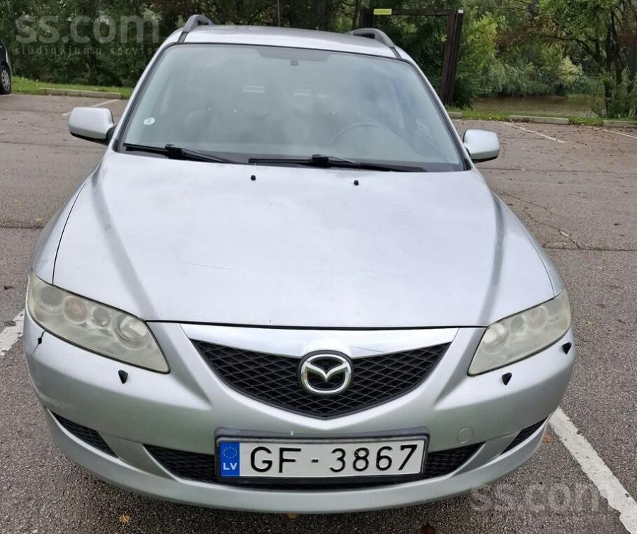 Grey Mazda 6 2005 in Riga, with an engine capacity of 2.30 L and mileage of 176 thousand km for 1500 €, photo 6 on AUTOMOTO.COM.LV