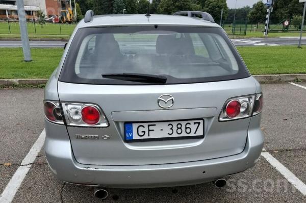 Pelēks Mazda 6 2005 Rīga, ar dzinēja tilpumu 2.30 L un nobraukumu 176 tūkst. km par 1500 €, foto 6 vietnē AUTOMOTO.COM.LV
