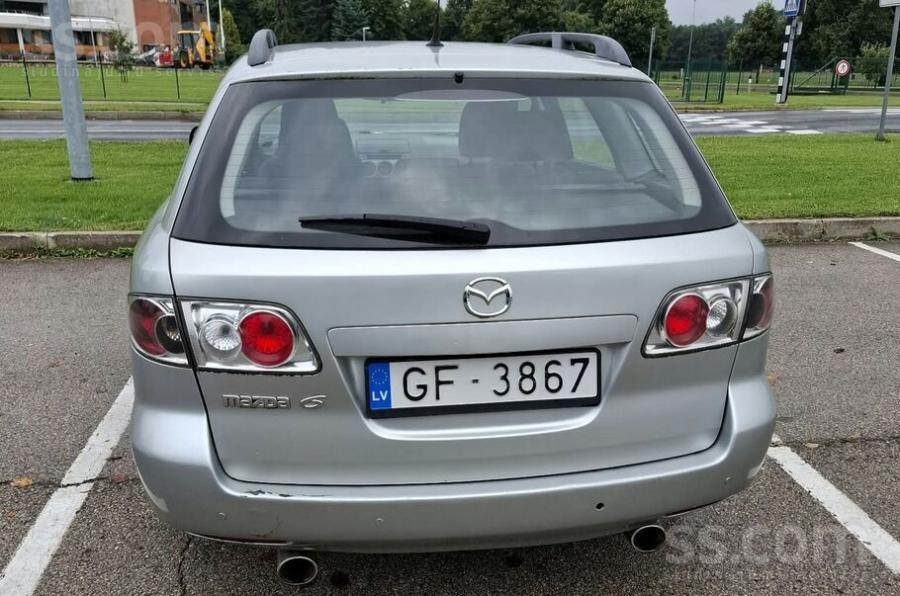 Grey Mazda 6 2005 in Riga, with an engine capacity of 2.30 L and mileage of 176 thousand km for 1500 €, photo 7 on AUTOMOTO.COM.LV