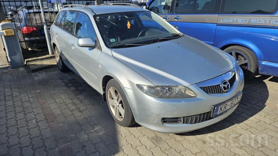 Grey Mazda 6 2006 in Riga, with an engine capacity of 2.00 L and mileage of 223 thousand km for 500 €, photo 1 on AUTOMOTO.COM.LV