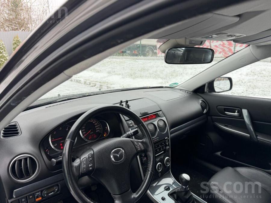 Grey Mazda 6 2006 in Ludza, with an engine capacity of 2.00 L and mileage of 243 thousand km for 2350 €, photo 16 on AUTOMOTO.COM.LV