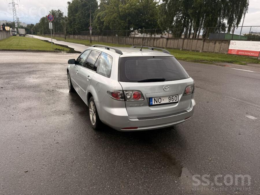 Pelēks Mazda 6 2006 Rīga, ar dzinēja tilpumu 2.00 L un nobraukumu 269 tūkst. km par 1550 €, foto 6 vietnē AUTOMOTO.COM.LV