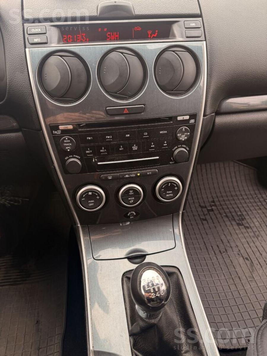 Pelēks Mazda 6 2006 Rīga, ar dzinēja tilpumu 2.00 L un nobraukumu 269 tūkst. km par 1550 €, foto 10 vietnē AUTOMOTO.COM.LV