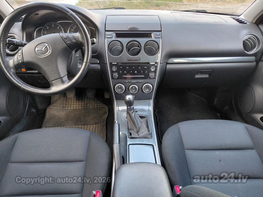 Grey Mazda 6 2007 in Tallinn, with an engine capacity of 2.00 L and mileage of 264 thousand km for 1299 €, photo 8 on AUTOMOTO.COM.LV