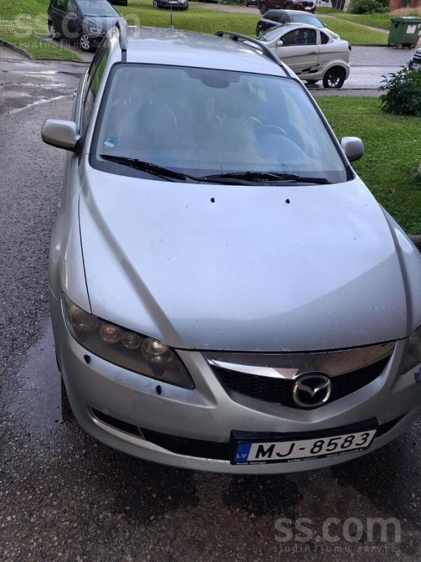 Pelēks Mazda 6 2007 Alūksne, ar dzinēja tilpumu 2.00 L un nobraukumu 311 tūkst. km par 1400 €, foto 1 vietnē AUTOMOTO.COM.LV