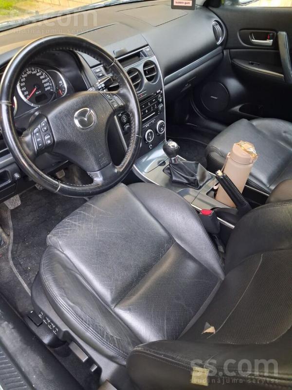 Pelēks Mazda 6 2007 Alūksne, ar dzinēja tilpumu 2.00 L un nobraukumu 311 tūkst. km par 1400 €, foto 5 vietnē AUTOMOTO.COM.LV