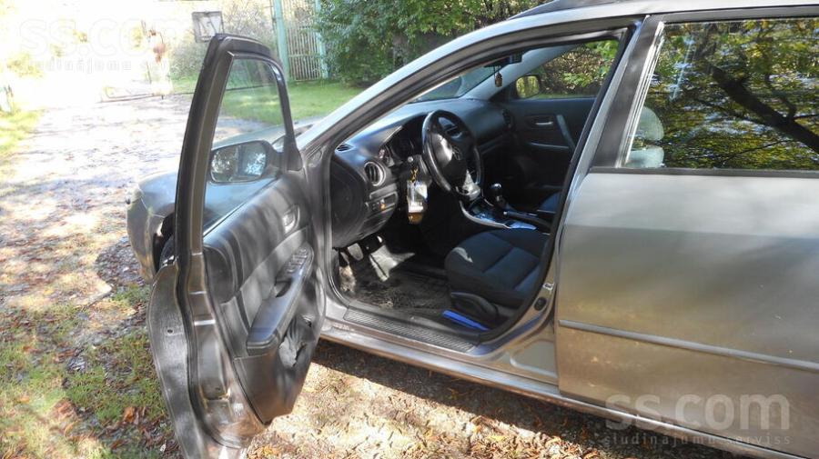 Grey Mazda 6 2007 in Jelgava, with an engine capacity of 2.00 L and mileage of 305 thousand km for 400 €, photo 6 on AUTOMOTO.COM.LV