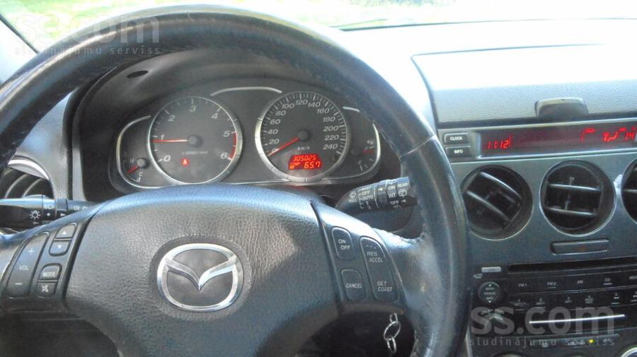 Grey Mazda 6 2007 in Jelgava, with an engine capacity of 2.00 L and mileage of 305 thousand km for 400 €, photo 10 on AUTOMOTO.COM.LV