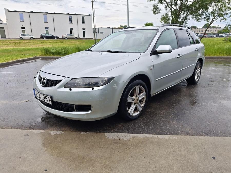 Pelēks Mazda 6 2008 Jonava, ar dzinēja tilpumu 2.00 L un nobraukumu 315 tūkst. km par 1000 €, foto 3 vietnē AUTOMOTO.COM.LV