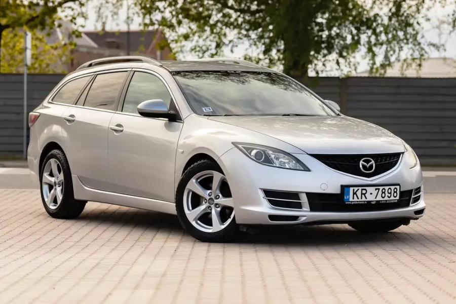 Pelēks Mazda 6 2008 Jelgava, ar dzinēja tilpumu 2.20 L un nobraukumu 295 tūkst. km par 1900 €, foto 4 vietnē AUTOMOTO.COM.LV