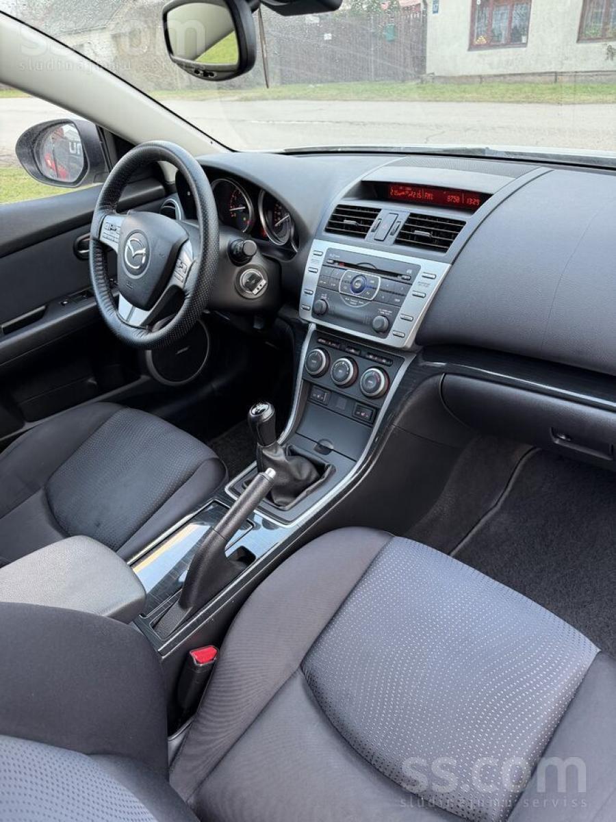 Pelēks Mazda 6 2009 Ventspils, ar dzinēja tilpumu 2.00 L un nobraukumu 190 tūkst. km par 2350 €, foto 9 vietnē AUTOMOTO.COM.LV