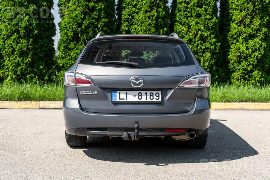 Grey Mazda 6 2009 in Jelgava, with an engine capacity of 2.00 L and mileage of 381 thousand km for 1900 €, photo 6 on AUTOMOTO.COM.LV