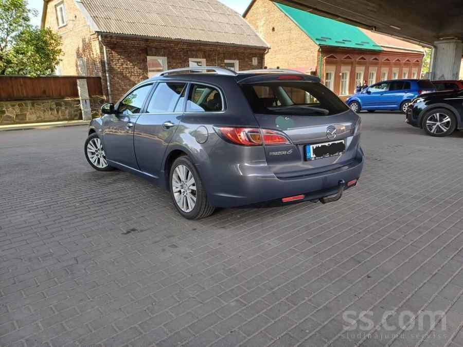 Pelēks Mazda 6 2009 Daugavpils, ar dzinēja tilpumu 2.20 L un nobraukumu 250 tūkst. km par 2800 €, foto 3 vietnē AUTOMOTO.COM.LV
