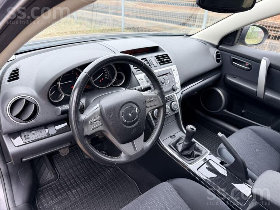 Pelēks Mazda 6 2010 Rīga, ar dzinēja tilpumu 2.00 L un nobraukumu 211 tūkst. km par 3995 €, foto 10 vietnē AUTOMOTO.COM.LV