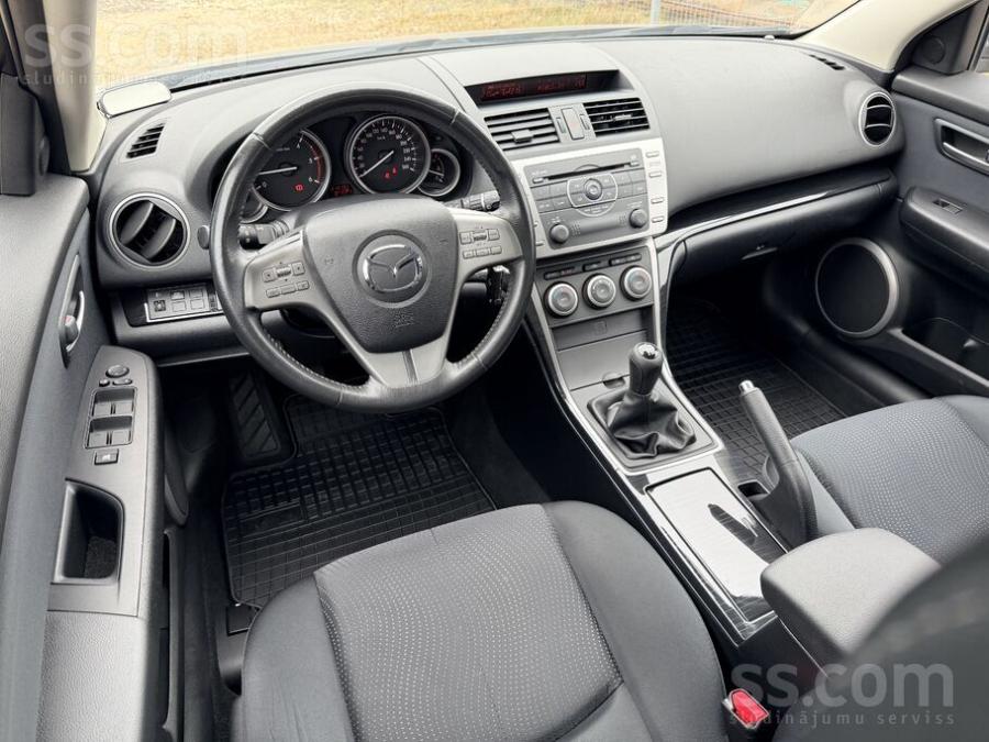 Pelēks Mazda 6 2010 Rīga, ar dzinēja tilpumu 2.00 L un nobraukumu 211 tūkst. km par 3995 €, foto 12 vietnē AUTOMOTO.COM.LV