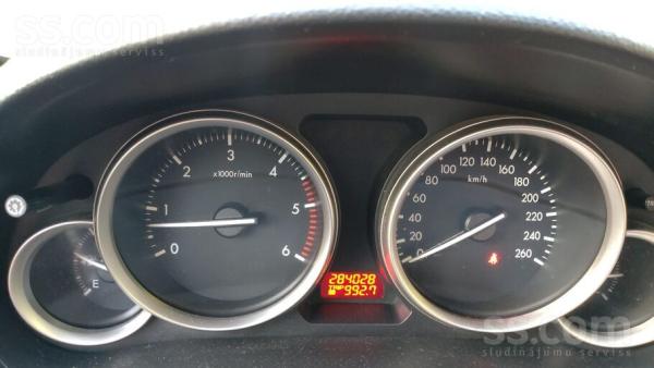 Grey Mazda 6 2011 in Jurmala, with an engine capacity of 2.20 L and mileage of 284 thousand km for 3150 €, photo 5 on AUTOMOTO.COM.LV
