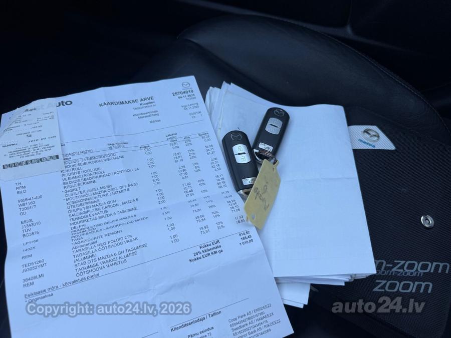 Серый Мазда 6 2012 в Тарту, объемом двигателя 2.20 л и пробегом 258 тыс. км за 2999 €, фото 14 на AUTOMOTO.COM.LV