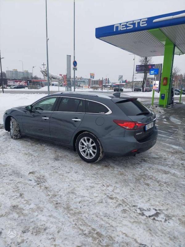 Pelēks Mazda 6 2013 Kauņa, ar dzinēja tilpumu 2.18 L un nobraukumu 274 tūkst. km par 4700 €, foto 4 vietnē AUTOMOTO.COM.LV