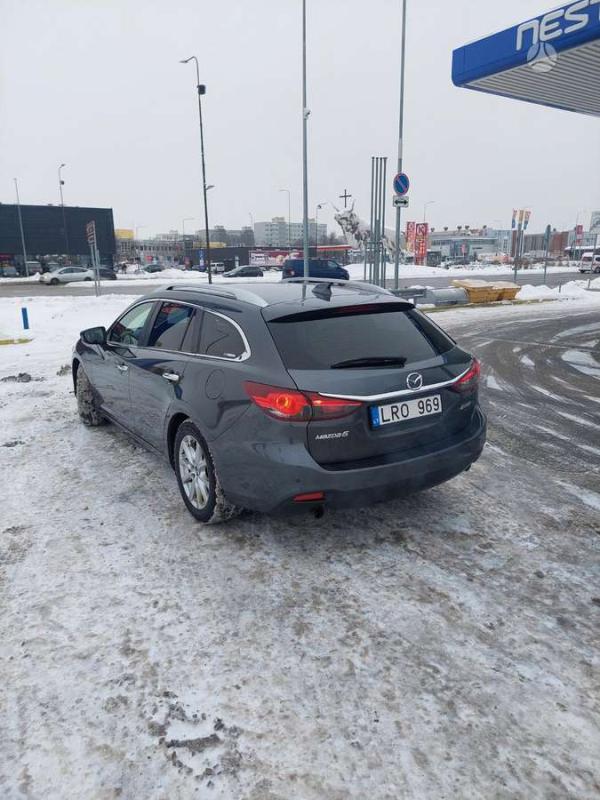 Pelēks Mazda 6 2013 Kauņa, ar dzinēja tilpumu 2.18 L un nobraukumu 274 tūkst. km par 4700 €, foto 5 vietnē AUTOMOTO.COM.LV