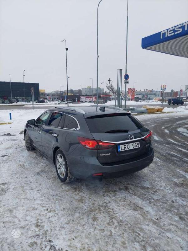Pelēks Mazda 6 2013 Kauņa, ar dzinēja tilpumu 2.18 L un nobraukumu 274 tūkst. km par 4700 €, foto 6 vietnē AUTOMOTO.COM.LV