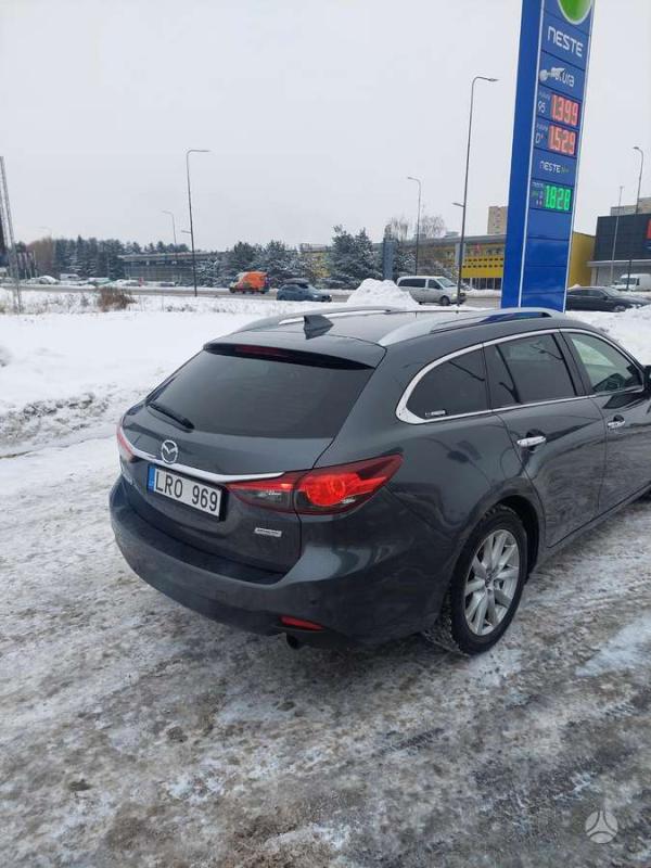 Pelēks Mazda 6 2013 Kauņa, ar dzinēja tilpumu 2.18 L un nobraukumu 274 tūkst. km par 4700 €, foto 10 vietnē AUTOMOTO.COM.LV