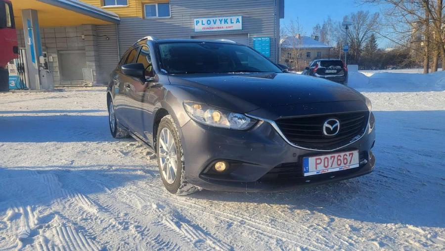 Pelēks Mazda 6 2013 Šauļi, ar dzinēja tilpumu 2.18 L un nobraukumu 275 tūkst. km par 5249 €, foto 4 vietnē AUTOMOTO.COM.LV