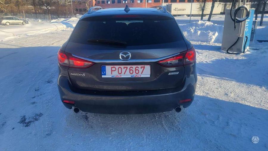 Pelēks Mazda 6 2013 Šauļi, ar dzinēja tilpumu 2.18 L un nobraukumu 275 tūkst. km par 5249 €, foto 8 vietnē AUTOMOTO.COM.LV