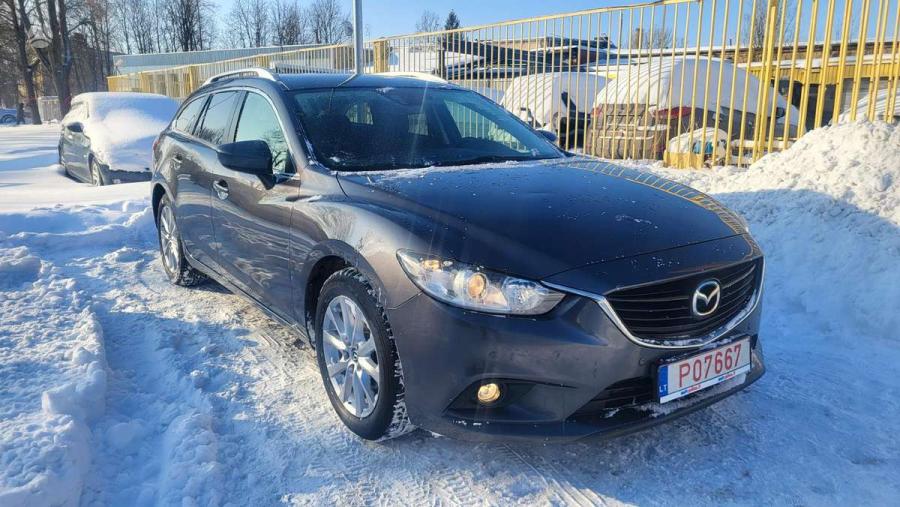 Pelēks Mazda 6 2013 Šauļi, ar dzinēja tilpumu 2.18 L un nobraukumu 275 tūkst. km par 5249 €, foto 24 vietnē AUTOMOTO.COM.LV