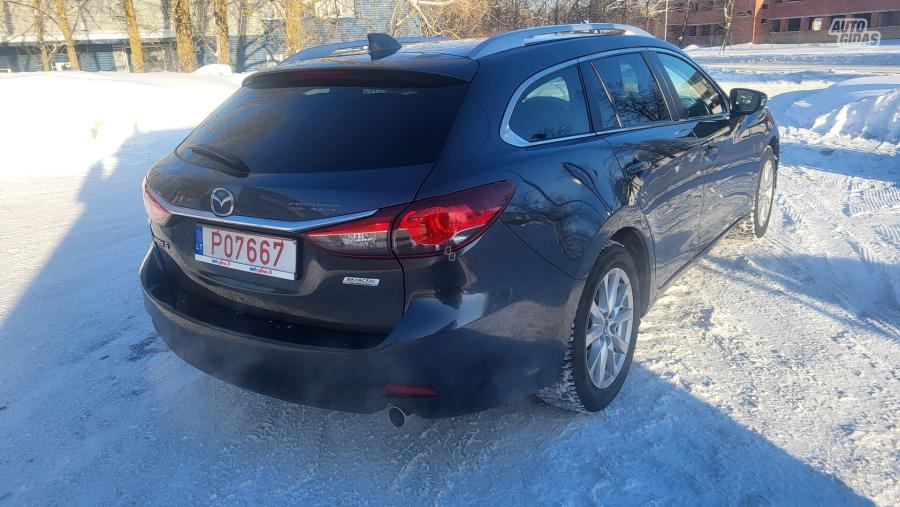 Pelēks Mazda 6 2013 Šauļi, ar dzinēja tilpumu 2.20 L un nobraukumu 275 tūkst. km par 5250 €, foto 6 vietnē AUTOMOTO.COM.LV