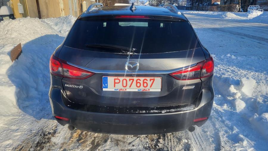 Pelēks Mazda 6 2013 Šauļi, ar dzinēja tilpumu 2.20 L un nobraukumu 275 tūkst. km par 5250 €, foto 19 vietnē AUTOMOTO.COM.LV