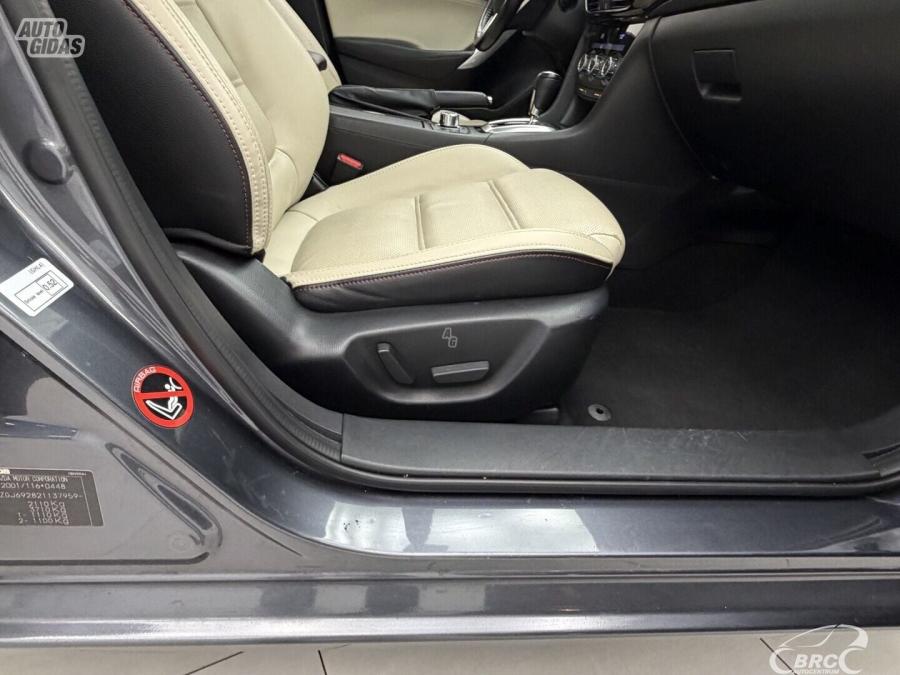 Grey Mazda 6 2013 in Avizieniai, with an engine capacity of 2.20 L and mileage of 224 thousand km for 7300 €, photo 6 on AUTOMOTO.COM.LV