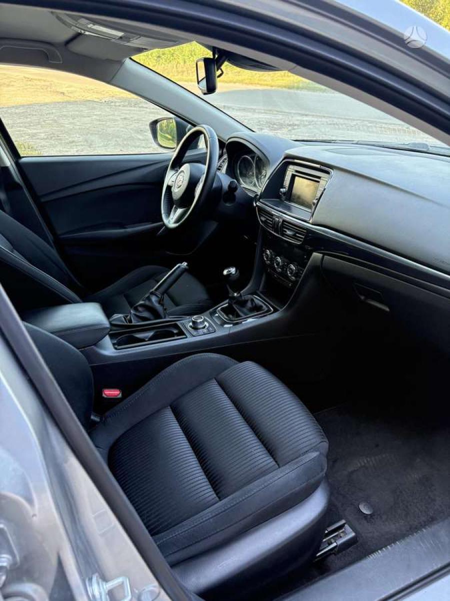 Pelēks Mazda 6 2013 Kauņa, ar dzinēja tilpumu 2.18 L un nobraukumu 218 tūkst. km par 3950 €, foto 14 vietnē AUTOMOTO.COM.LV