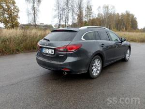 Grey Mazda 6 2013 in Aizkraukle, with an engine capacity of 2.20 L and mileage of 260 thousand km for 7000 €, photo 8 on AUTOMOTO.COM.LV