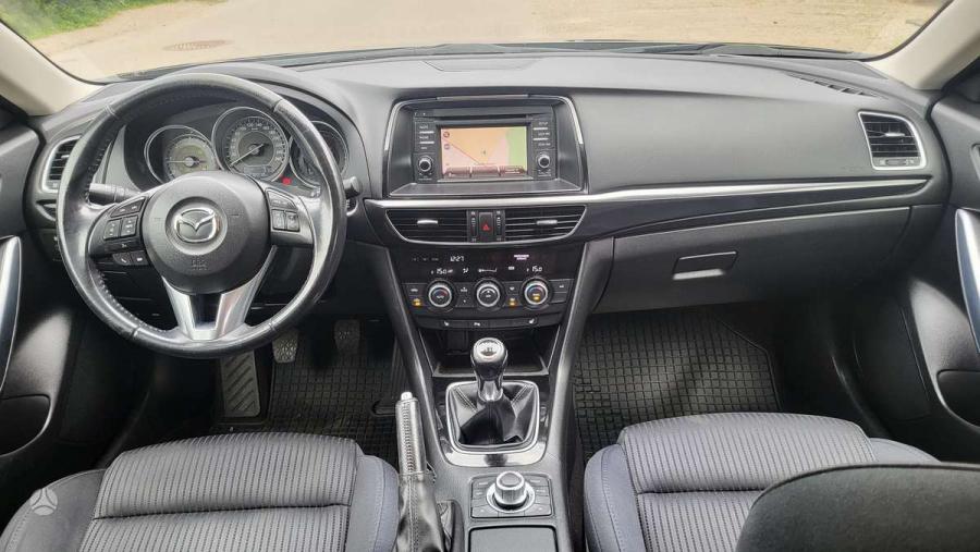 Grey Mazda 6 2013 in Siauliai, with an engine capacity of 2.20 L and mileage of 285 thousand km for 4750 €, photo 14 on AUTOMOTO.COM.LV