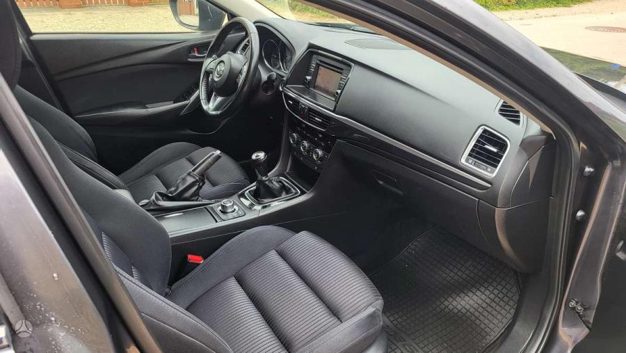 Grey Mazda 6 2013 in Siauliai, with an engine capacity of 2.20 L and mileage of 285 thousand km for 4750 €, photo 15 on AUTOMOTO.COM.LV