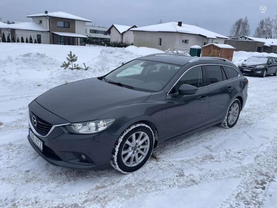 Grey Mazda 6 2014 in Vilnius, with an engine capacity of 2.20 L and mileage of 179 thousand km for 5350 €, photo 2 on AUTOMOTO.COM.LV