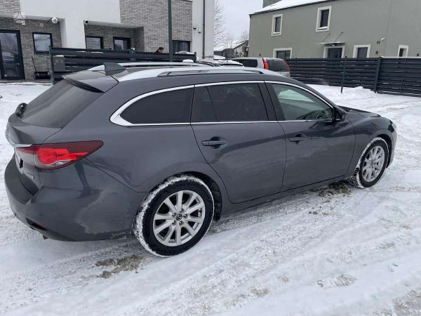 Pelēks Mazda 6 2014 Viļņa, ar dzinēja tilpumu 2.20 L un nobraukumu 179 tūkst. km par 5350 €, foto 6 vietnē AUTOMOTO.COM.LV