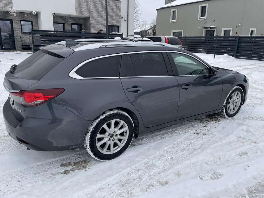 Grey Mazda 6 2014 in Vilnius, with an engine capacity of 2.20 L and mileage of 179 thousand km for 5350 €, photo 6 on AUTOMOTO.COM.LV