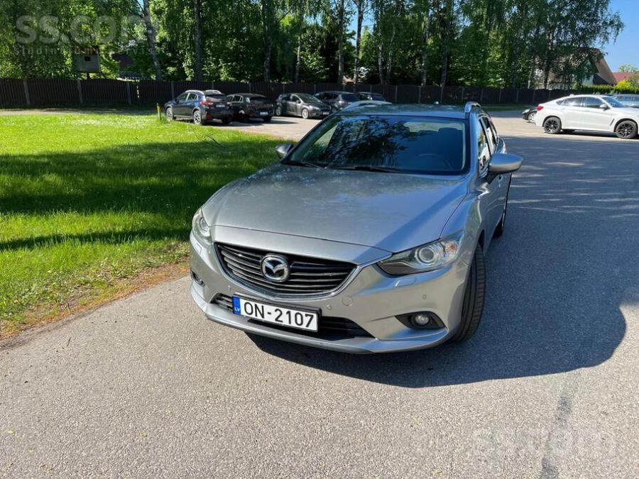 Grey Mazda 6 2014 in Riga, with an engine capacity of 2.20 L and mileage of 214 thousand km for 7650 €, photo 12 on AUTOMOTO.COM.LV