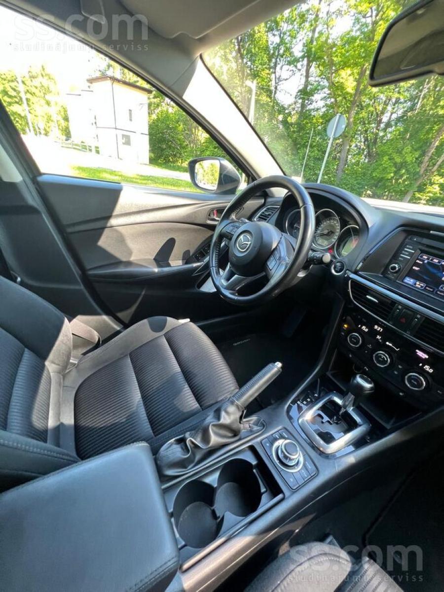 Grey Mazda 6 2014 in Riga, with an engine capacity of 2.20 L and mileage of 214 thousand km for 7650 €, photo 15 on AUTOMOTO.COM.LV